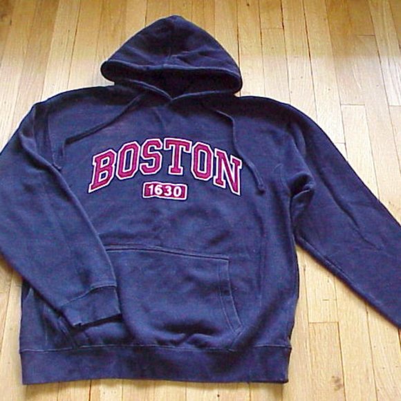 Campus Apparel | Sweaters | Boston University Logo Navy Hoodie ...